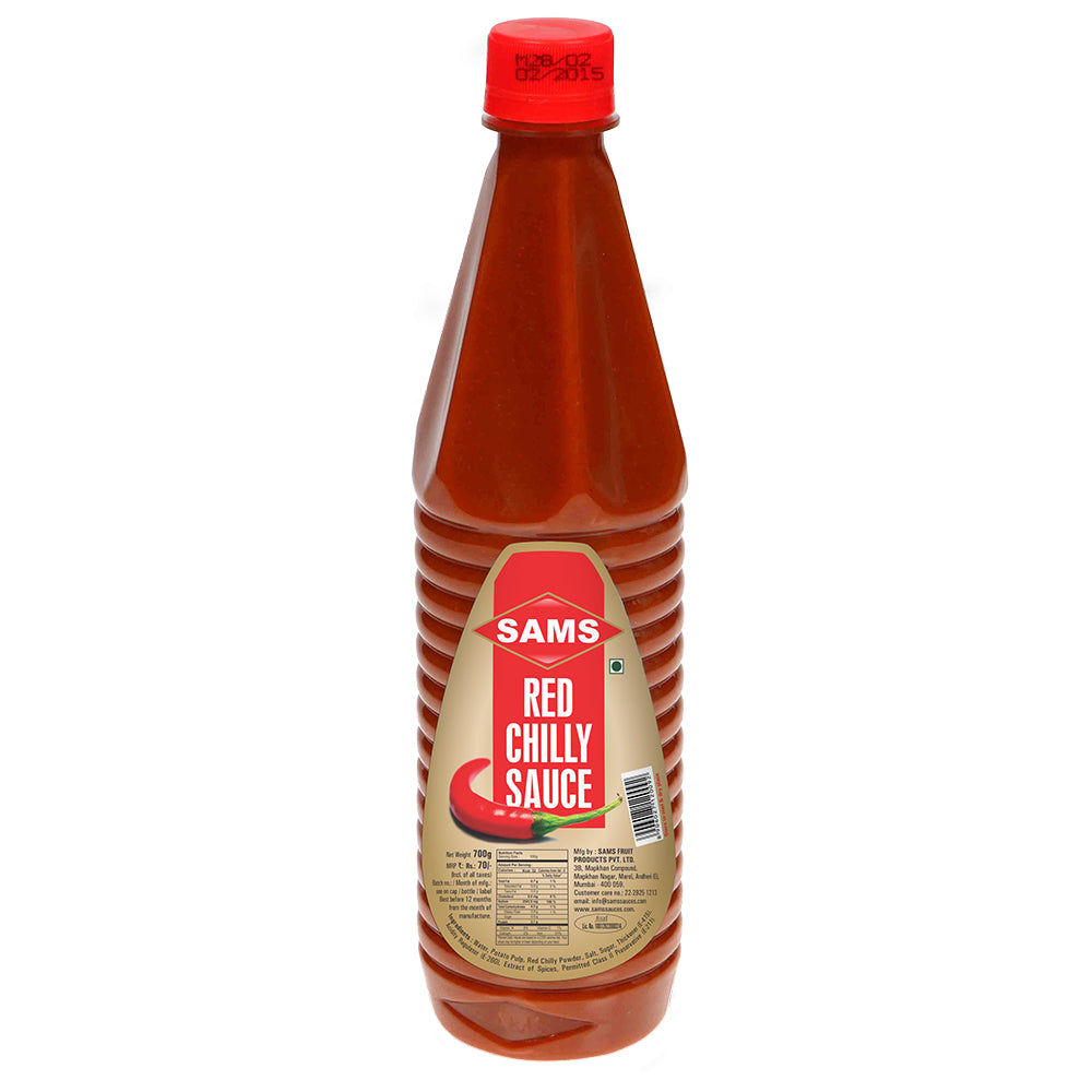 Sams Red Chilly Sauce 700gms Each – Sams Sauces