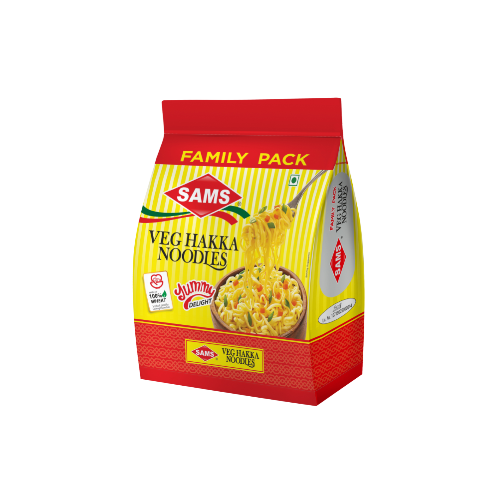 Sams Pack of 2 Hakka Noodles Family Pack 900gms Each – Sams Sauces